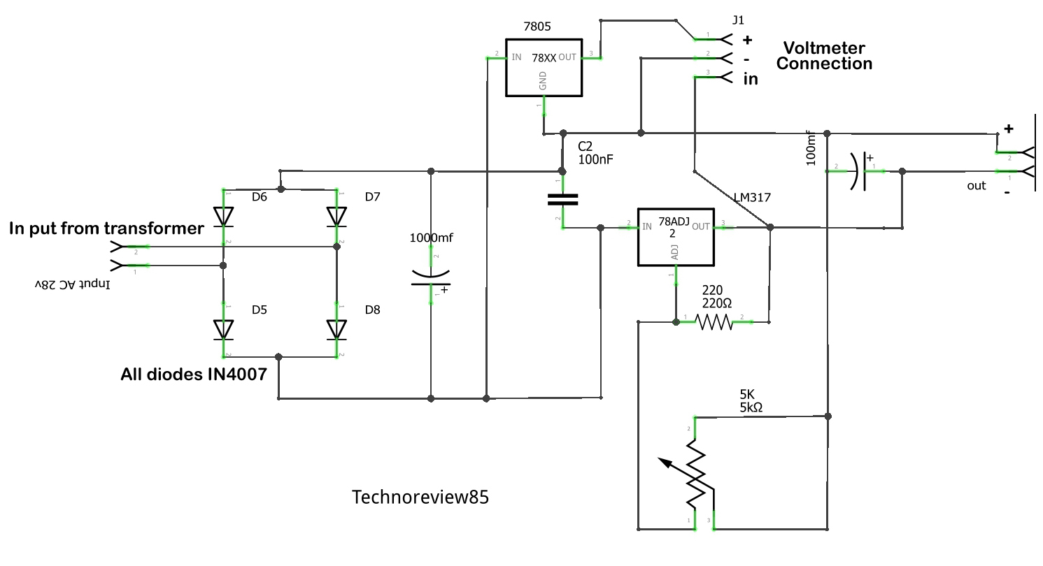 How to make mini regulated power supply – techno review 85