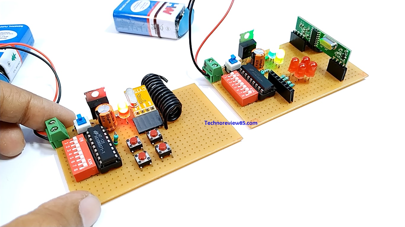 Simple RF Remote Control Circuit without Microcontroller ( No need code ...